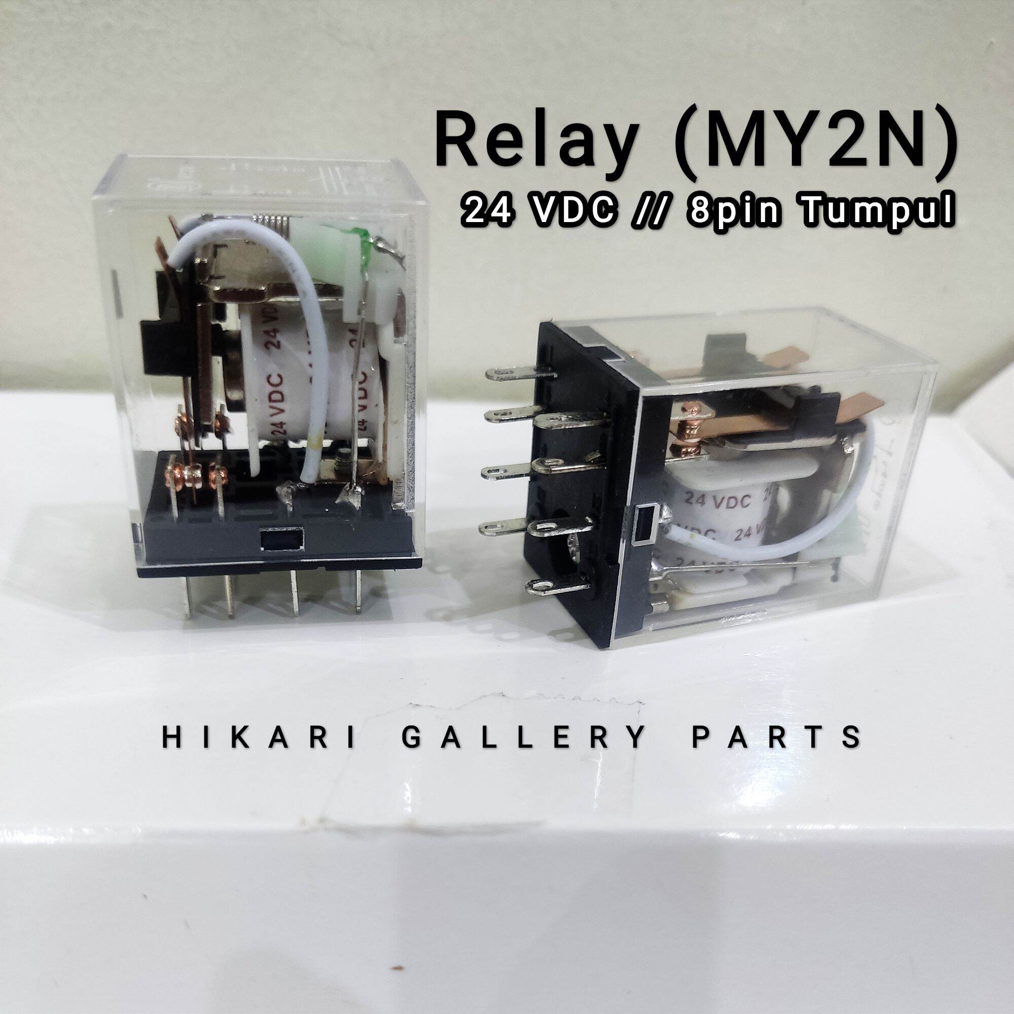 Relay MY2N 24 Volt 8pin Tumpul Zn MY2N 24V 8 pin / Relay MY2N 24Vdc ...