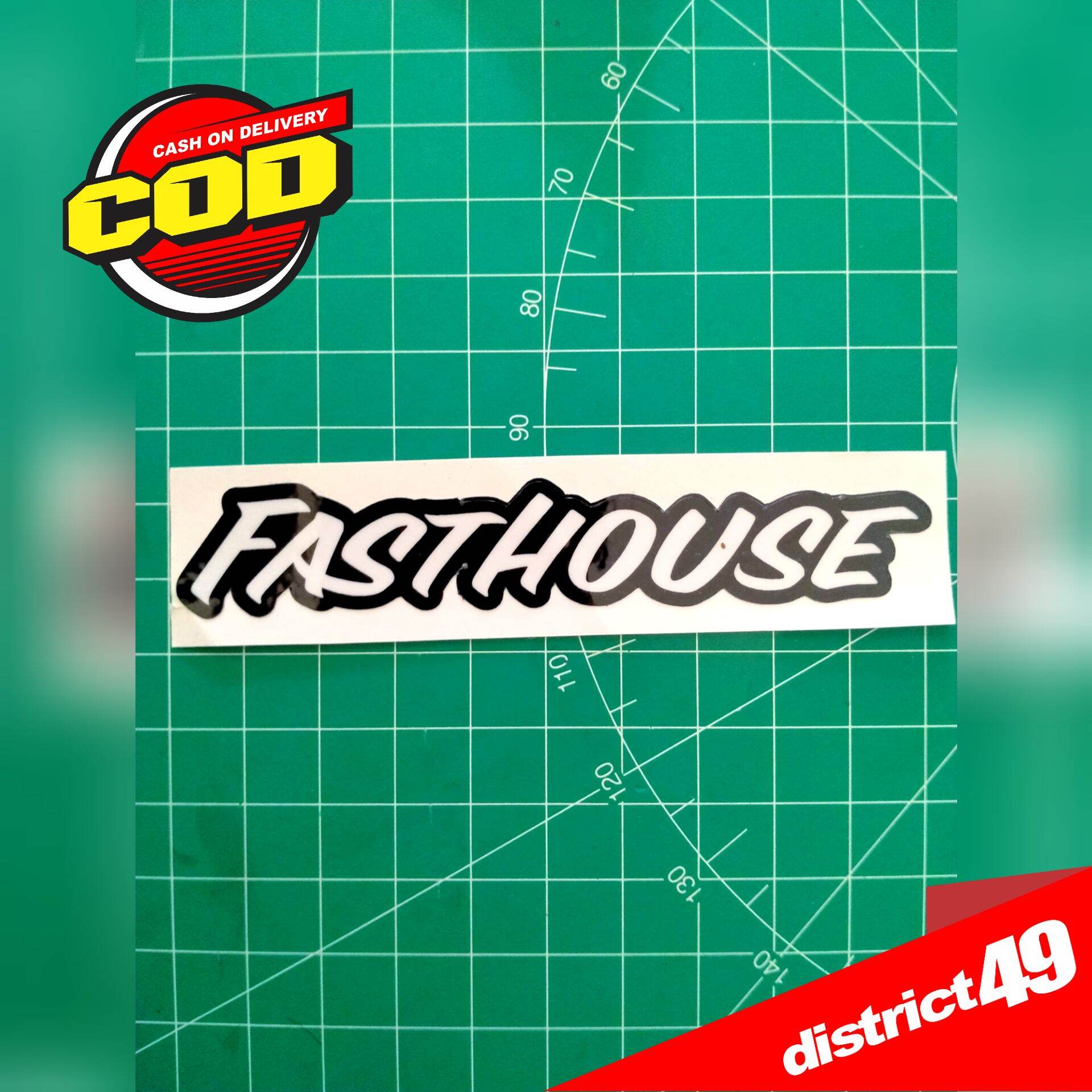Sticker print and cut Fasthouse - Stiker print and cut laminasi tahan ...