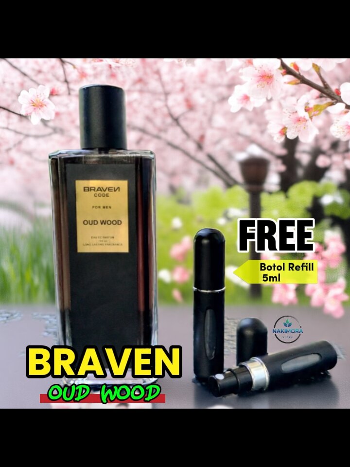 Braven Code Oud wood buy 1 free botol refill parfum 5ml | Lazada Indonesia