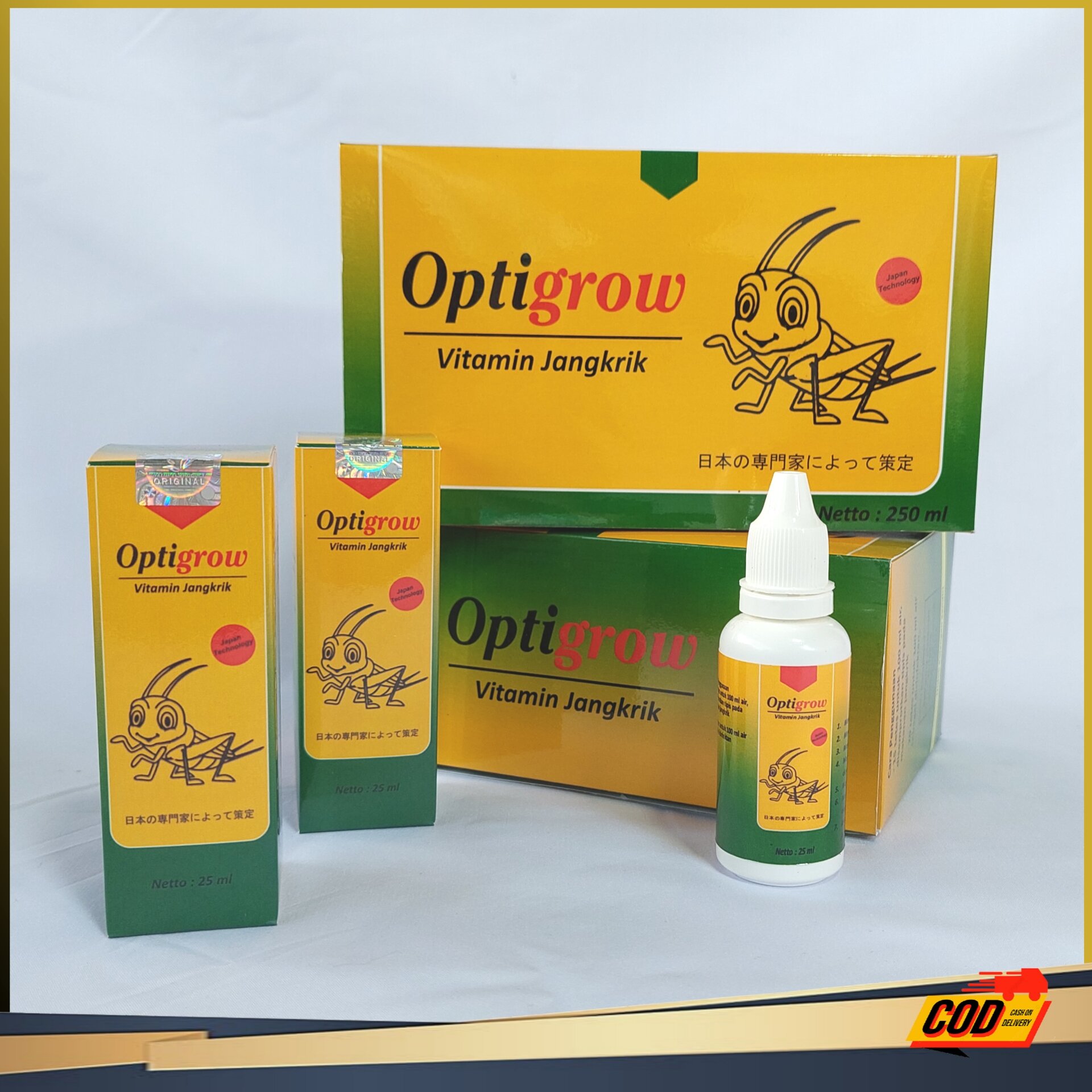 OPTIGROW 25 ml vitamin untuk budidaya jangkrik | Lazada Indonesia