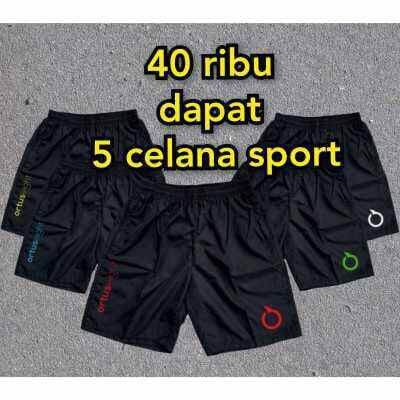 PROMO PAKET BOXER 40 RIBU DAPAT 5PCS CELANA SPORT PENDEK KOLOR OLAHRAGA ...