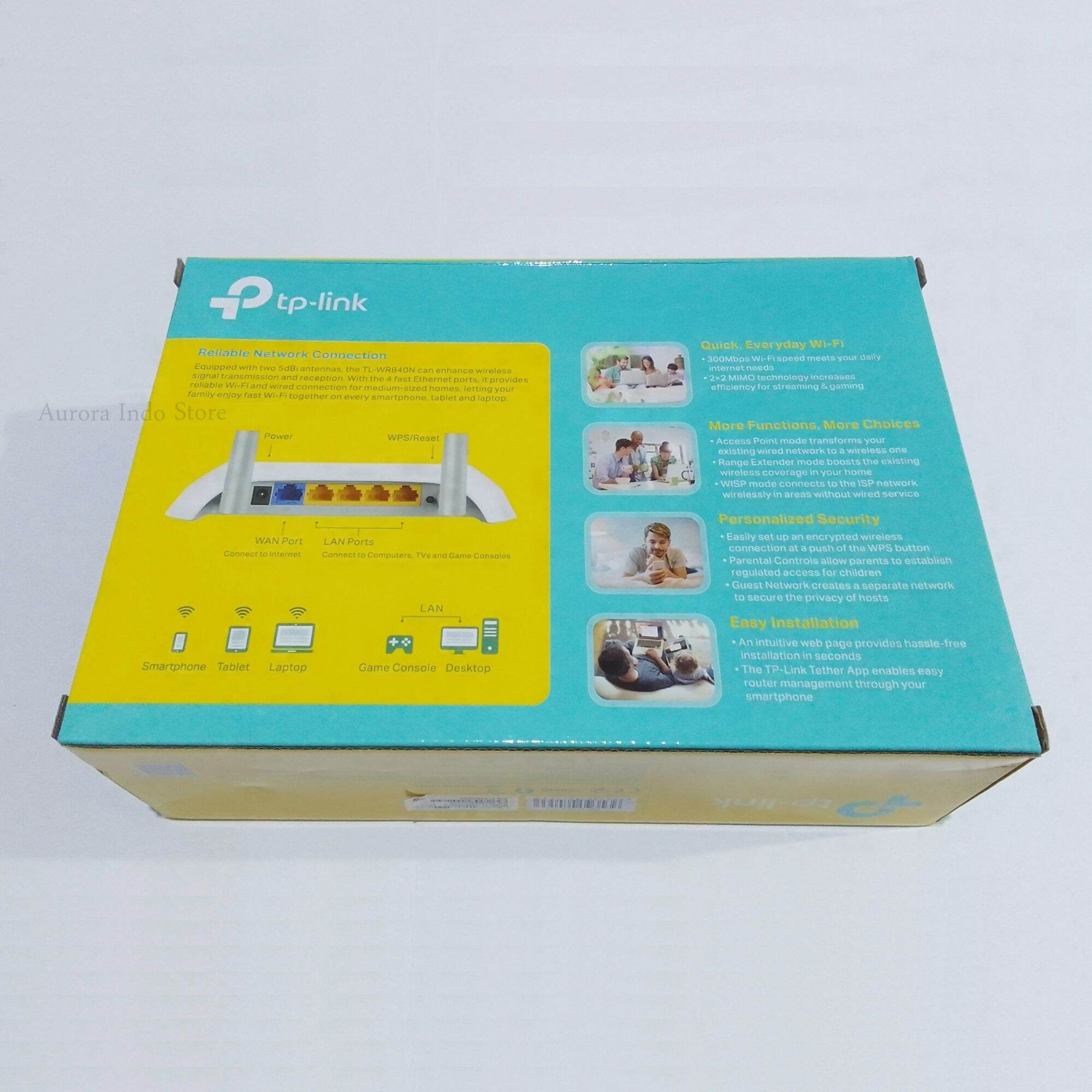 Promo Router TP-LINK TL-WR840N 300Mbps Wireless N Router Range Extender ...