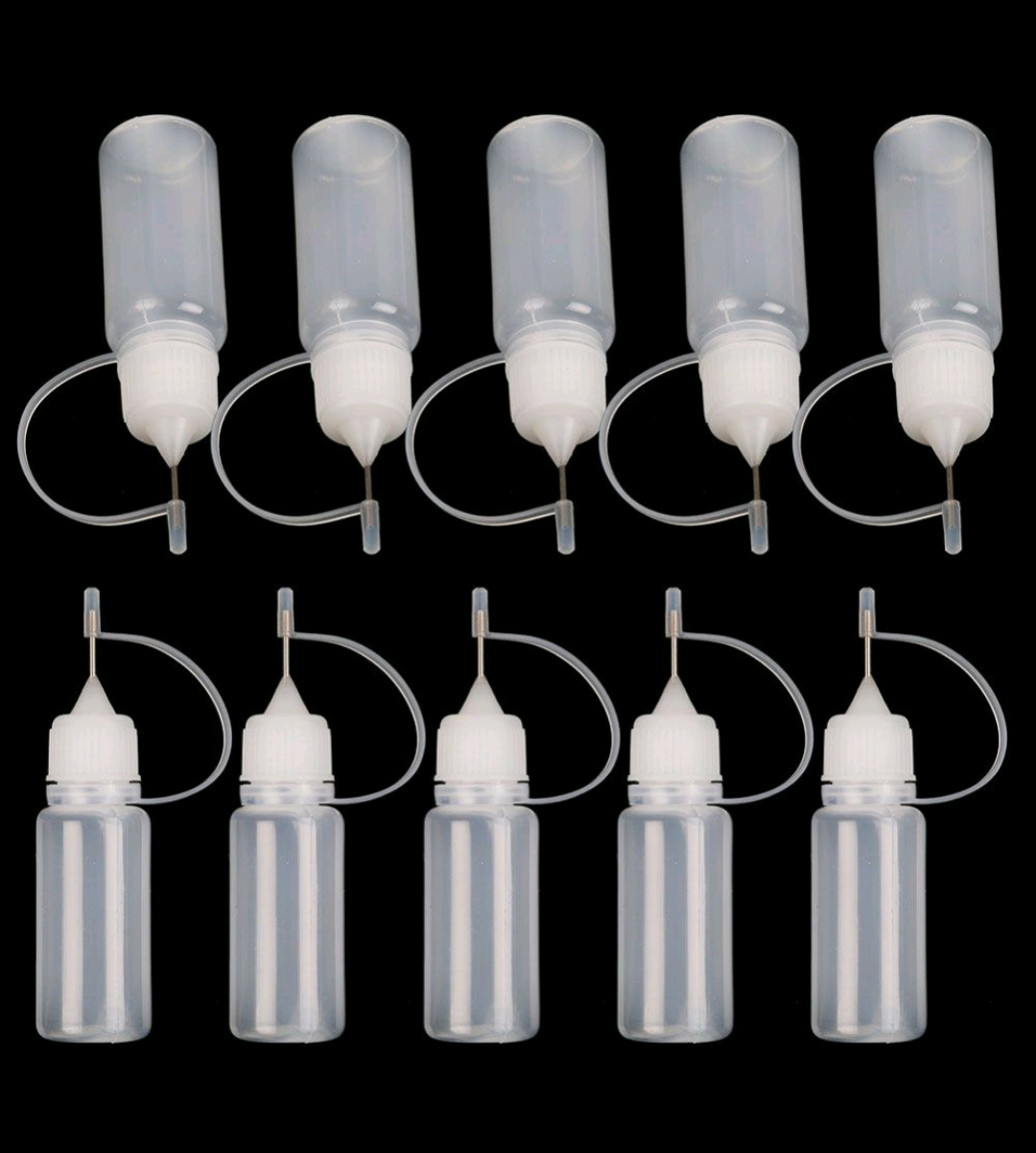 botol jarum Kosong 10ml/botol Lem akrilik/botol Refill Liquid/hena ...