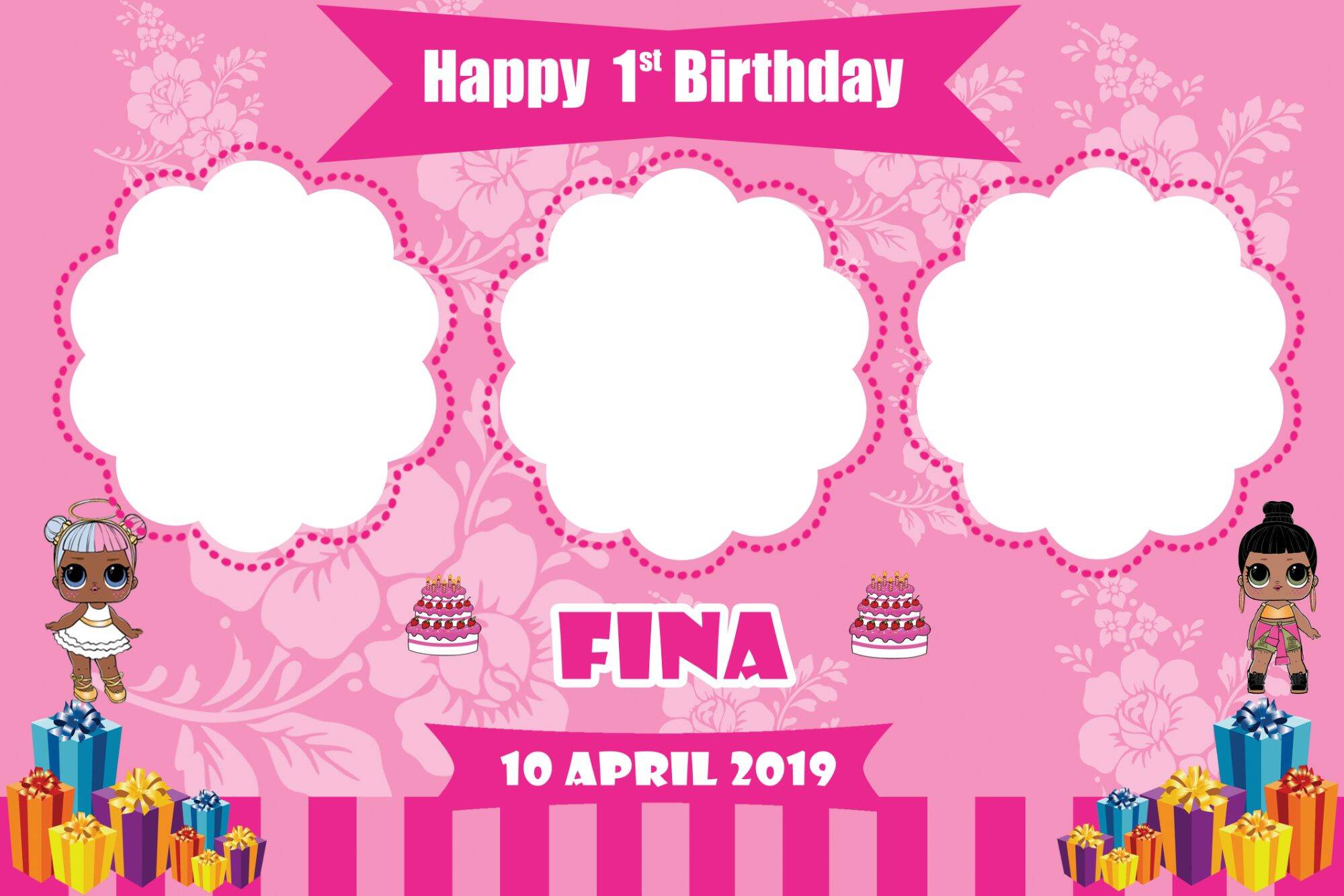 BANNER ULANG TAHUN ANAK BACKDROP ULTAH ANAK LUCU UKURAN 1,5 X 1 METER ...