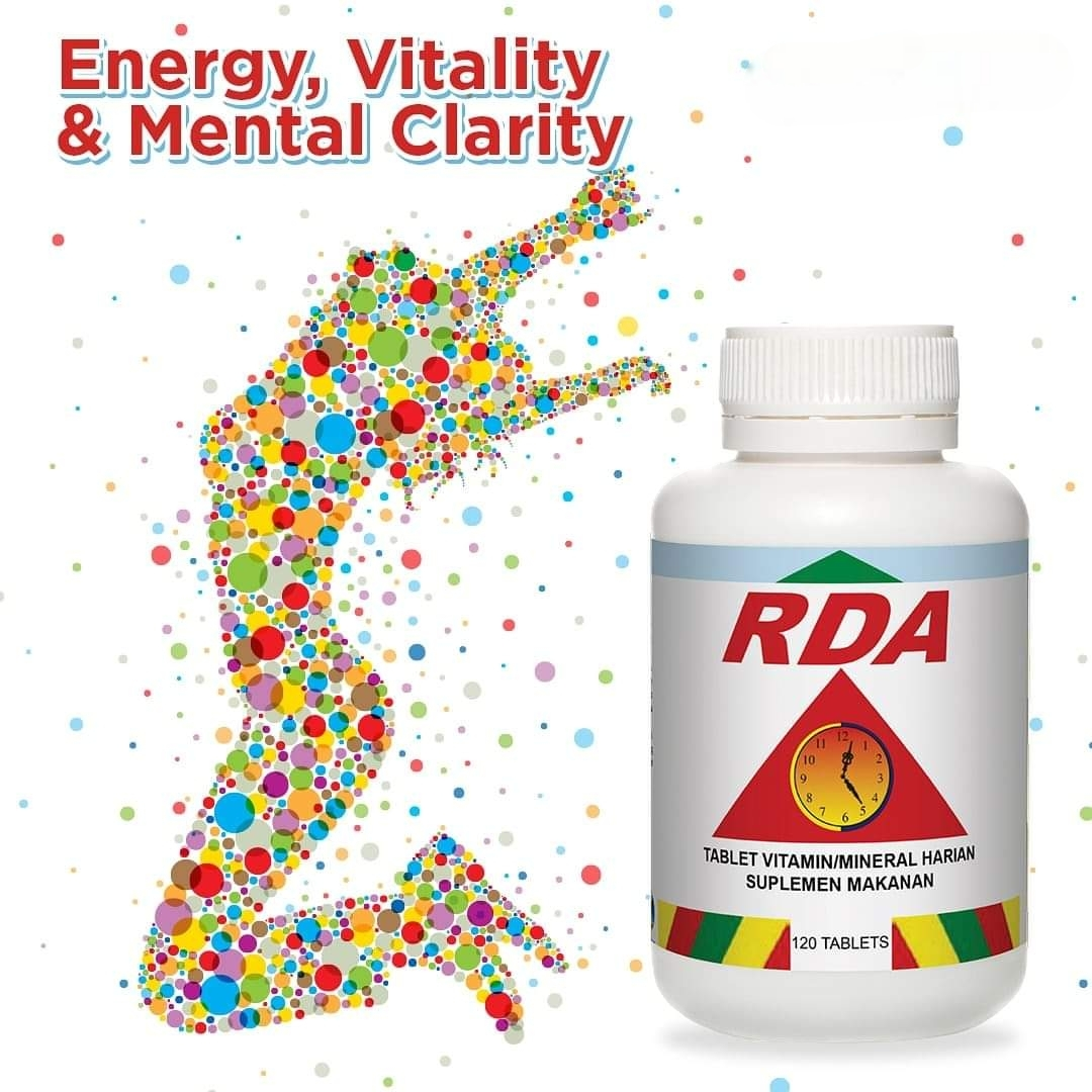 Rda Daily Vitamin dan Mineral 30 tablets Tablets Daya Tahan Tubuh ...