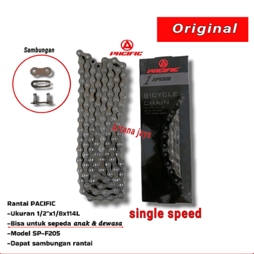 Rantai sepeda single speed pacific untuk semua sepeda anak & dewasa ...