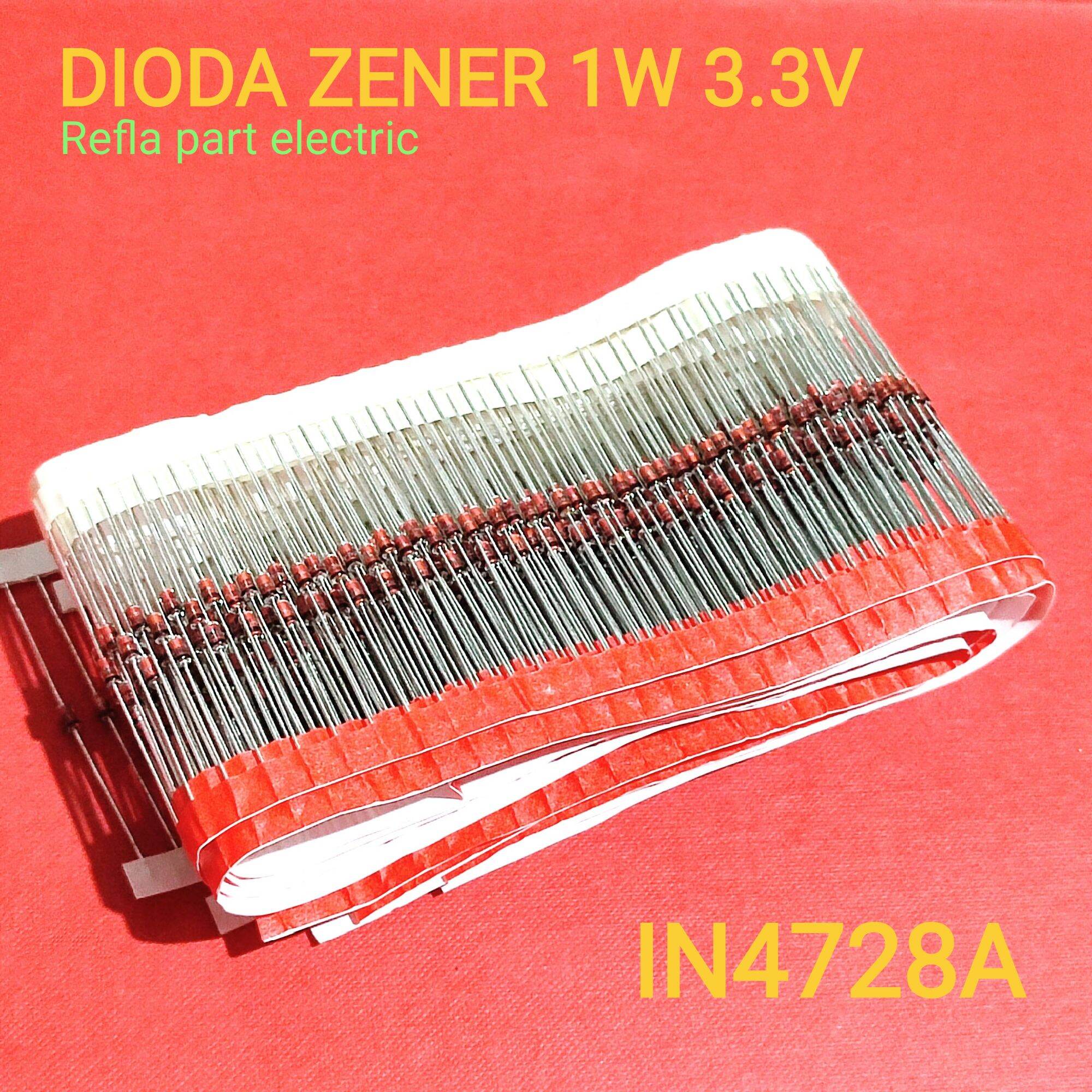 10 BUAH DIODA ZENER 1WATT 3V3 DIODE 1W 3.3V IN4728A | Lazada Indonesia