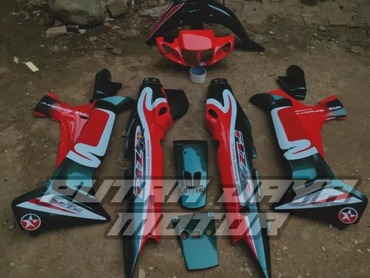 Bodi Fiz R Caltex Hijau Kap F1ZR Dek Bodi Set Fiz R Warna Custom Caltex ...