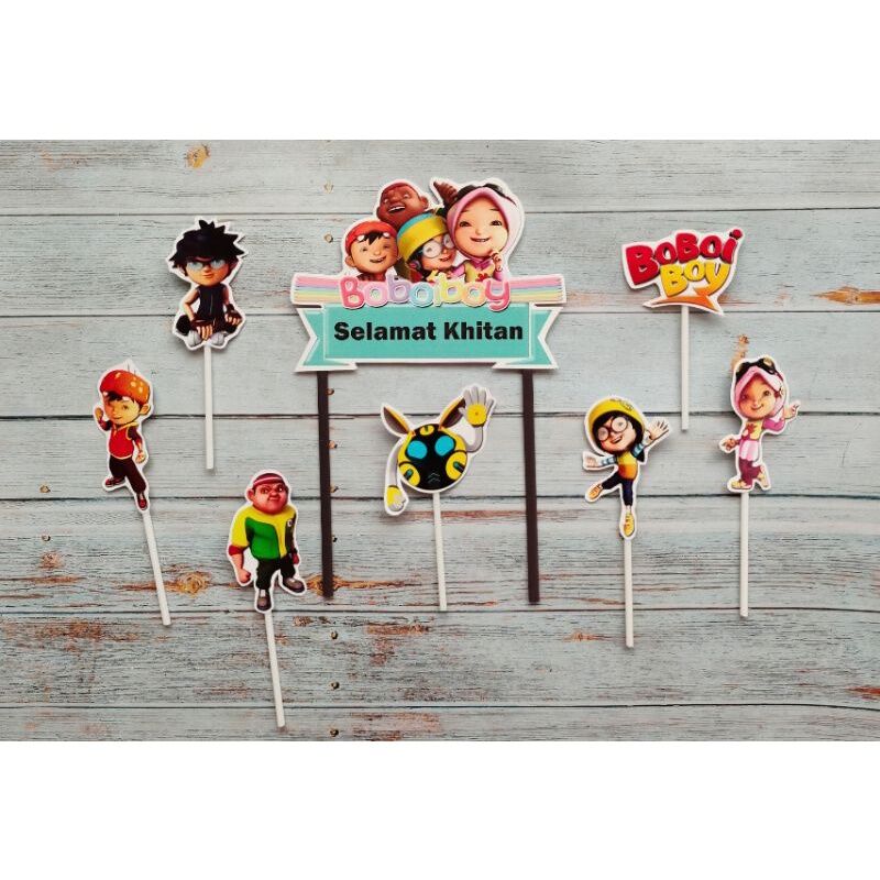 topper toper hiasan tusukan kue cake nasi tumpeng puding selamat khitan ...
