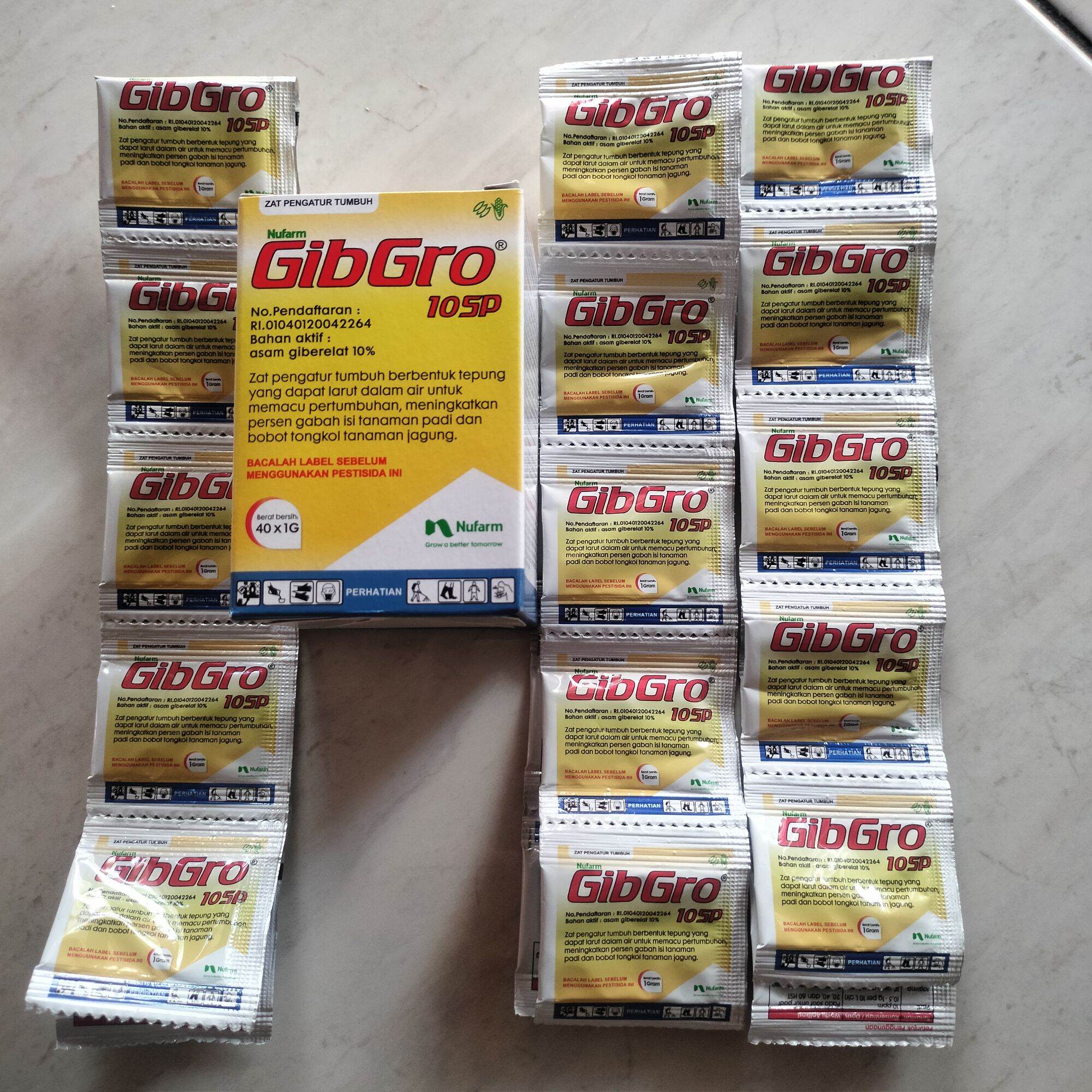 Paket Hemat isi 10 pcs Zpt gibgro 10sp 1 gram penyubur tanaman padi dan ...