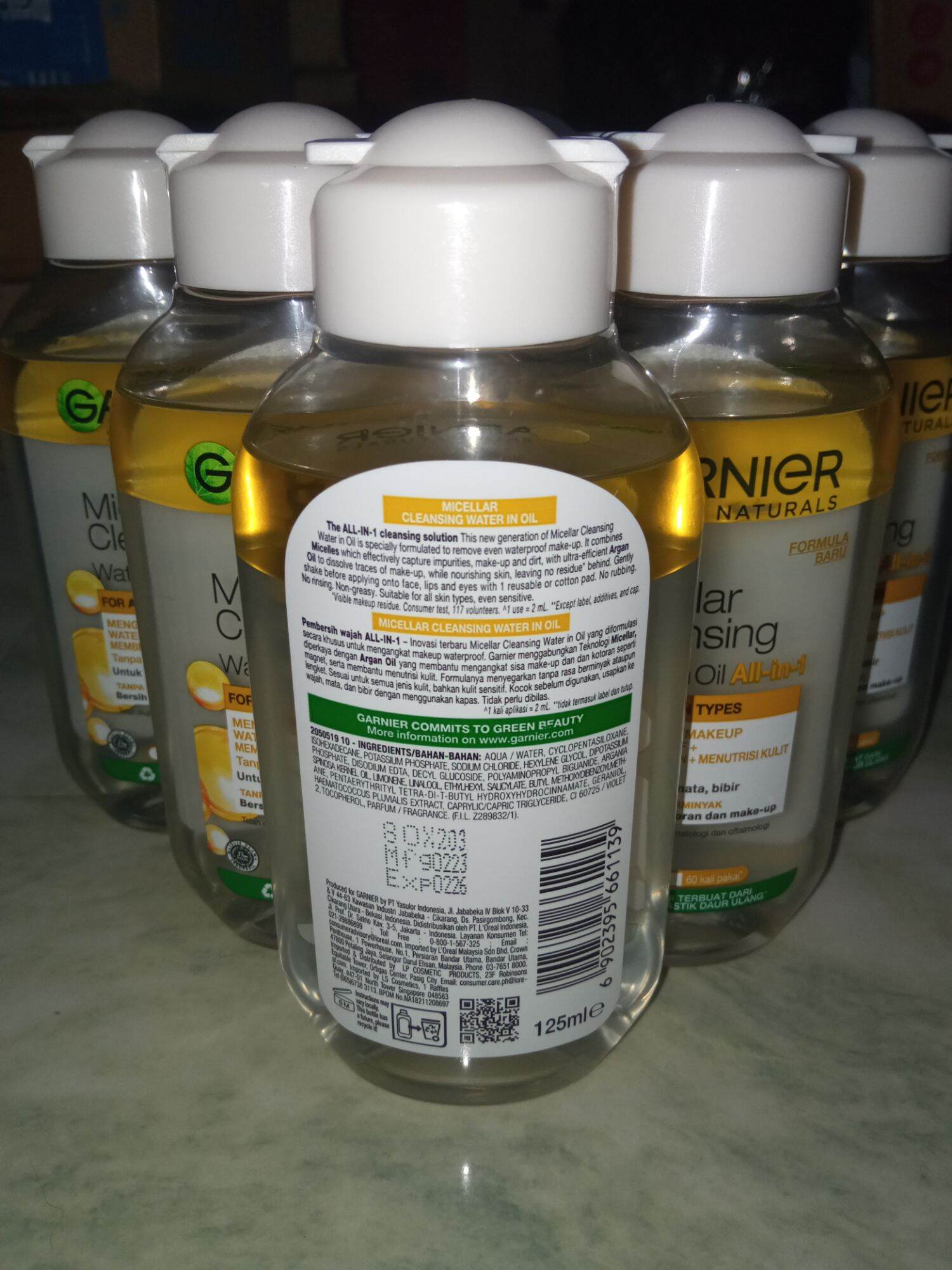 Micellar Water Garnier Micellar Water Bi-Phase Skin Care - 125 Ml ...