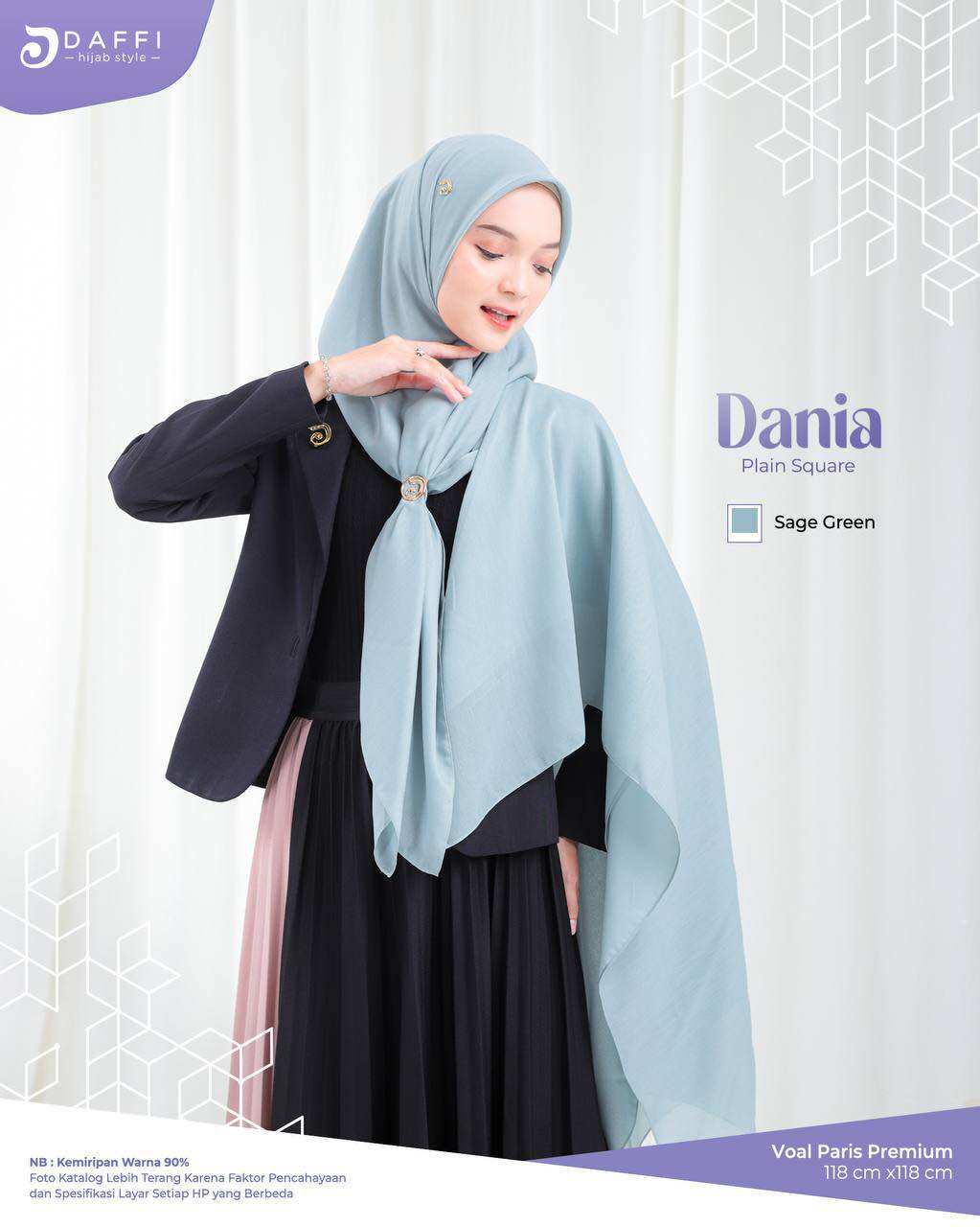 Hijab segi empat dania by daffi series | Lazada Indonesia