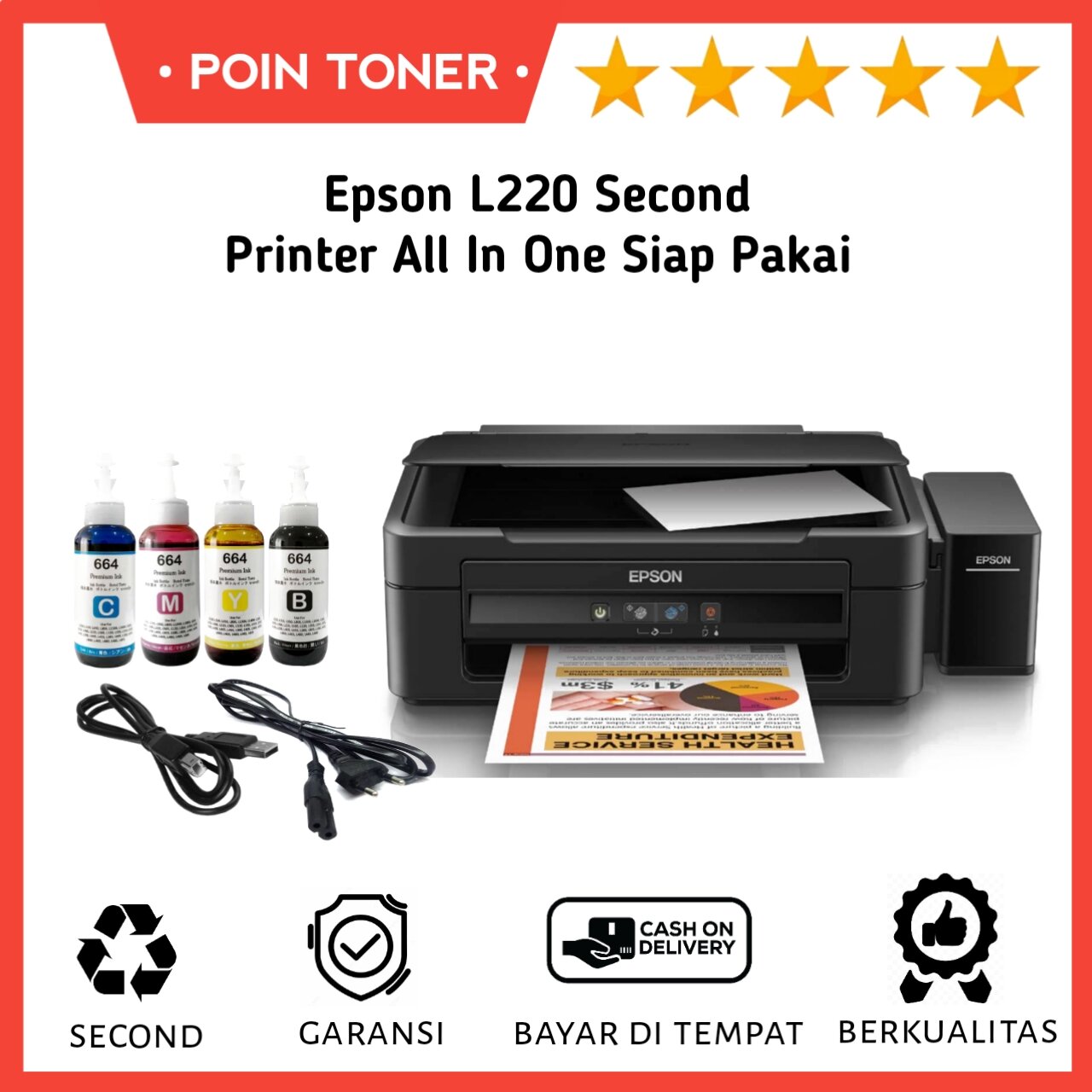 Printer Epson L220 Print,Scan,Copy | Lazada Indonesia