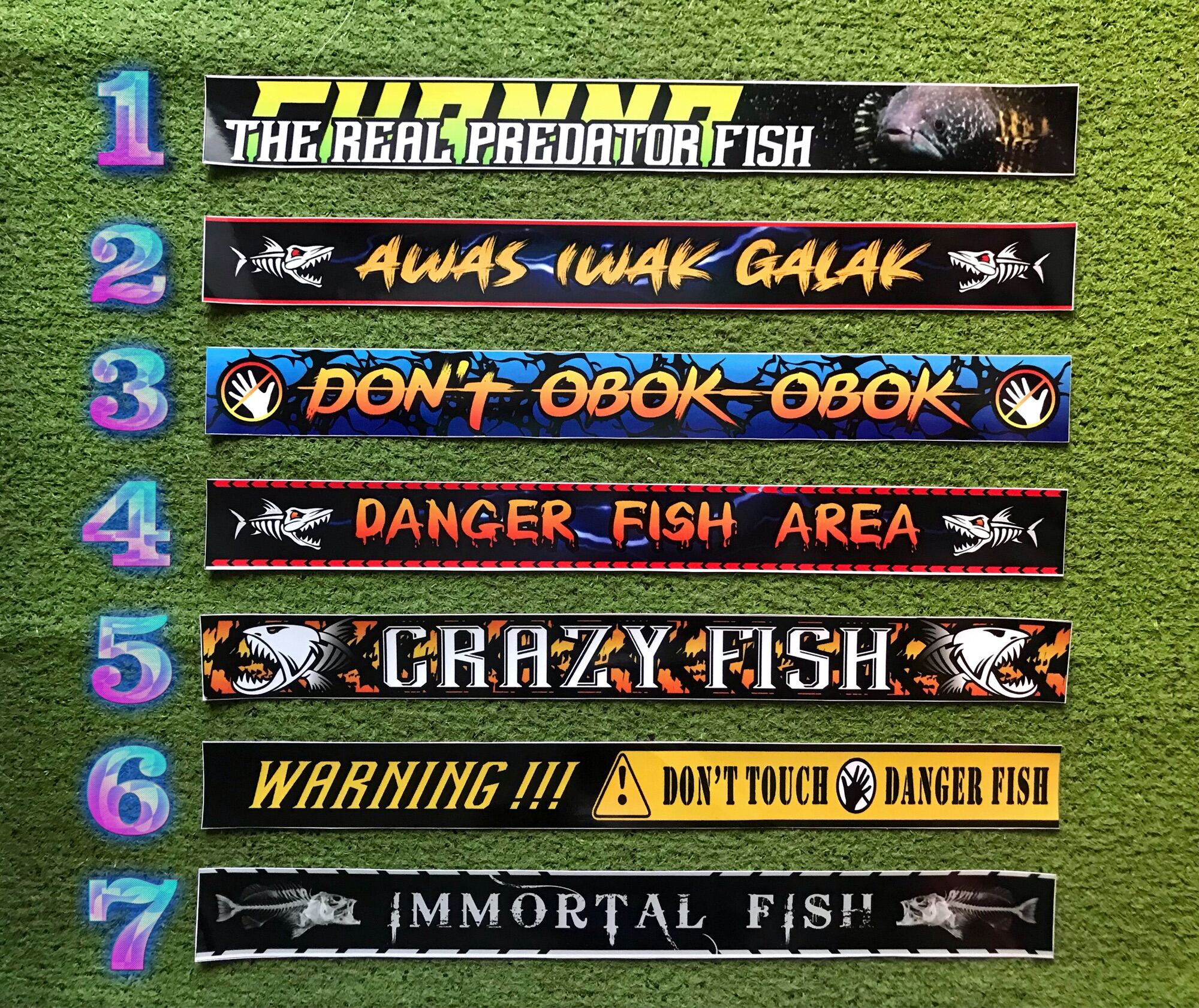 STIKER AKUARIUM 70x7cm IKAN CHANNA | Lazada Indonesia