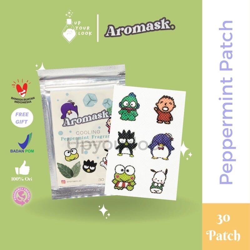 Aromask Sticker Masker Aroma Patch Freshcare Eucalyptus Patch /Stiker ...