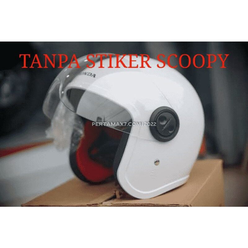 (SCOOPY PUTIH /HITAM) Helm Honda Original, Model Scoopy TANPA STIKER ...