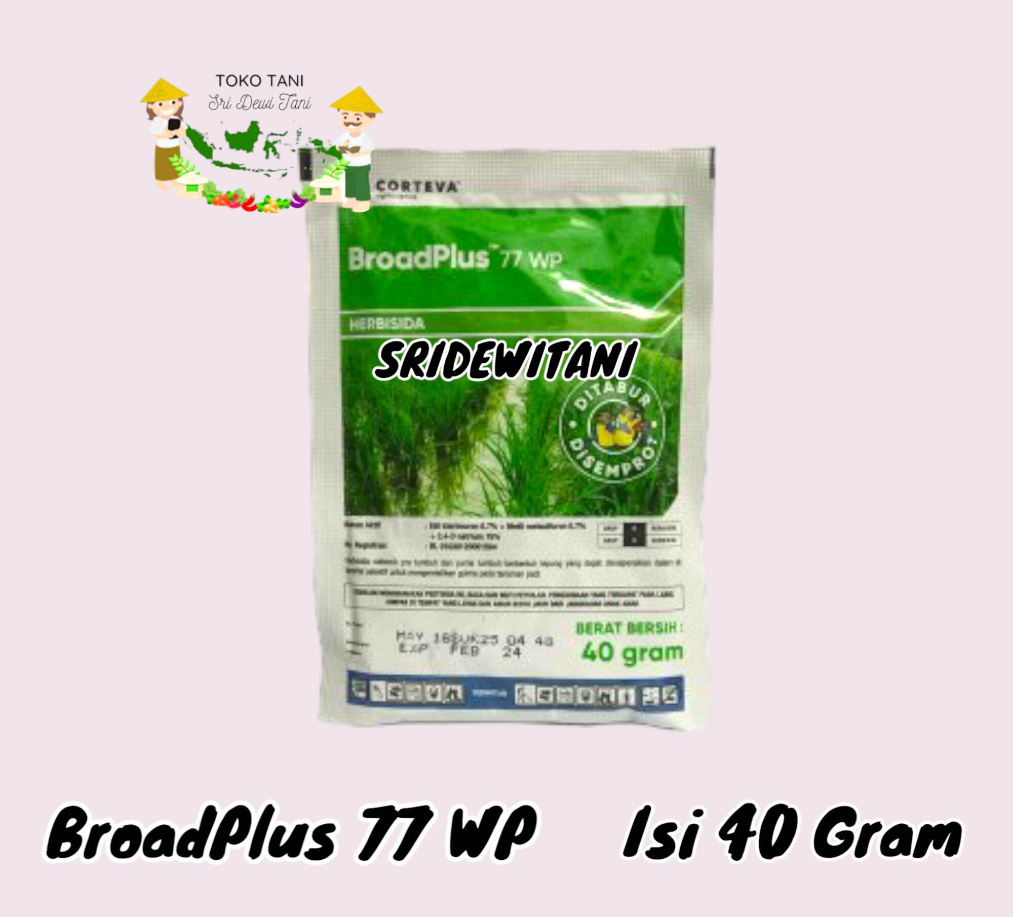 BROAD PLUS 77 WP // DUPONT ALLY PLUS isi 40 Gram Herbisida Pembasmi ...