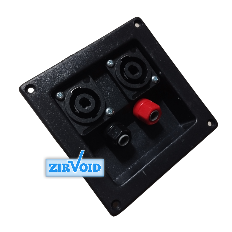 TERMINAL BOX SPEAKER KOMBINASI SOKET SPIKON BIDDING PUTAR | Lazada ...