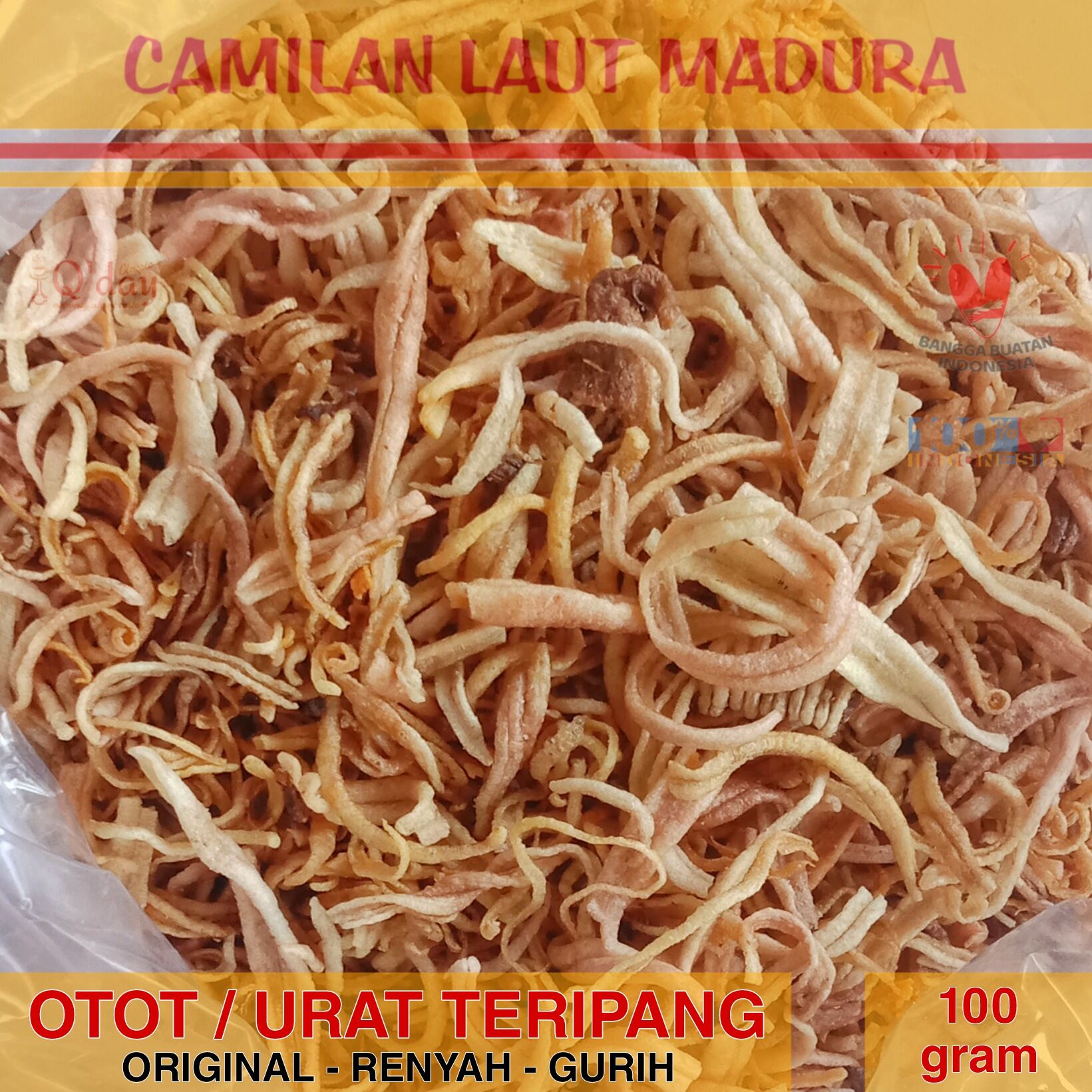 OTOT URAT TERIPANG LAUT RENYAH GURIH 100 gram SIAP MAKAN Asli Alami ...