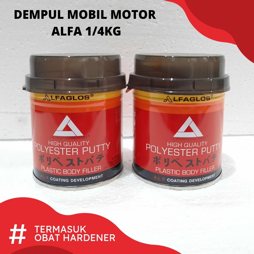 DEMPUL ALFAGLOSS DEMPUL PLASTIK 100% ASLI 200GR DEMPUL MOTOR DEMPUL ...