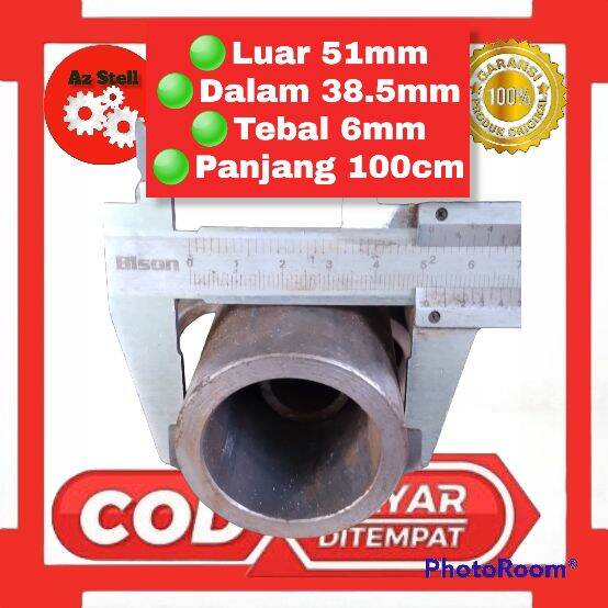 Pipa Besi Seamless Diameter Luar 51mm Dalam 38.5mm Tebal 6mm Panjang ...