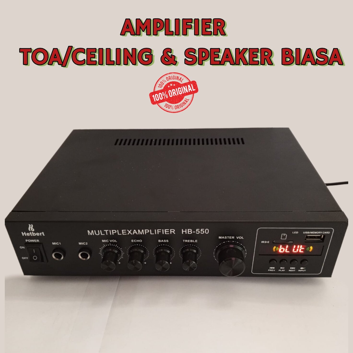 AMPLI TOA CORONG CEILING - Power Amplifier Toa Matching Bluetooth ...