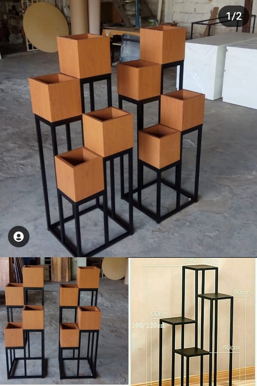 Rak 4 Pot Partisi Sketzel Sekat Ruang | Lazada Indonesia