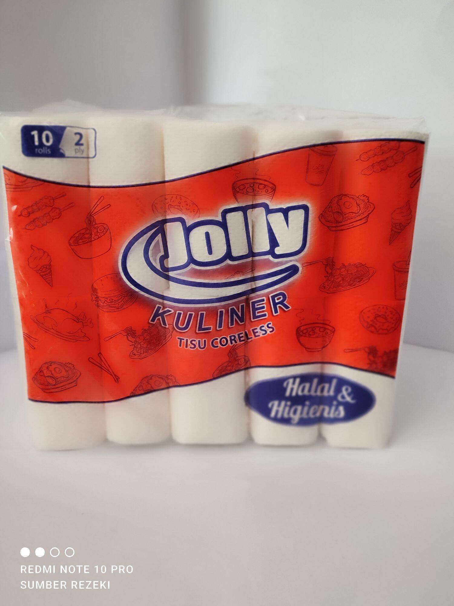 Tissue Jolly, tissue roll coreless isi 10 roll x 2 ply | Lazada Indonesia
