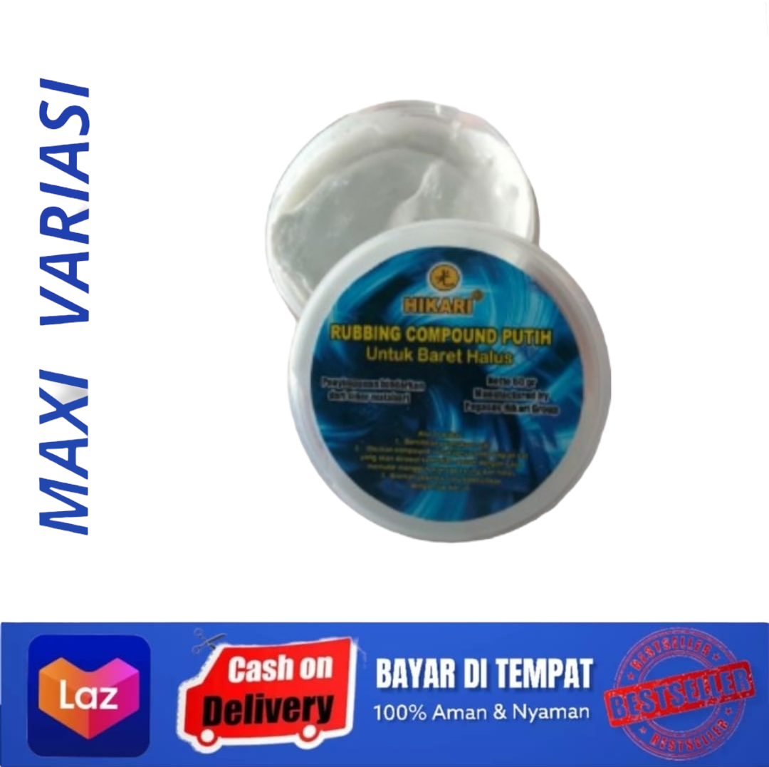 Rubbing Compound Putih Merah Untuk Baret Halus Merk Hikari | Lazada ...