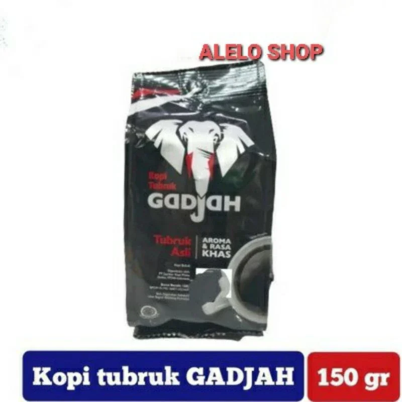 Kopi gadjah tubruk 150 g kopi bubuk hitam gajah coffee powder bean ...