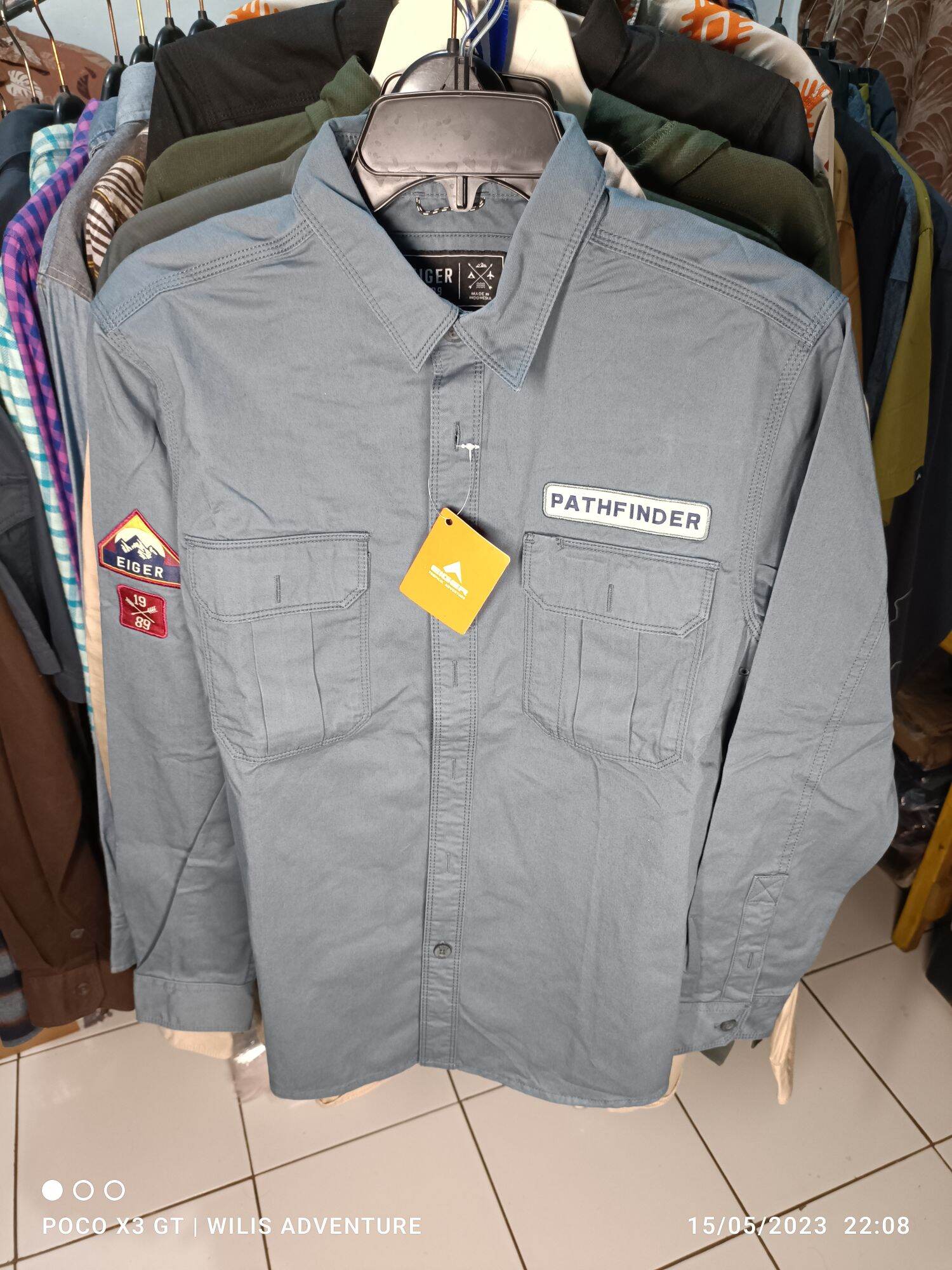 kemeja pdl pria kemeja outdoor EIGER PATHFINDER SHIRTS ORlGINAL FULLTAG ...
