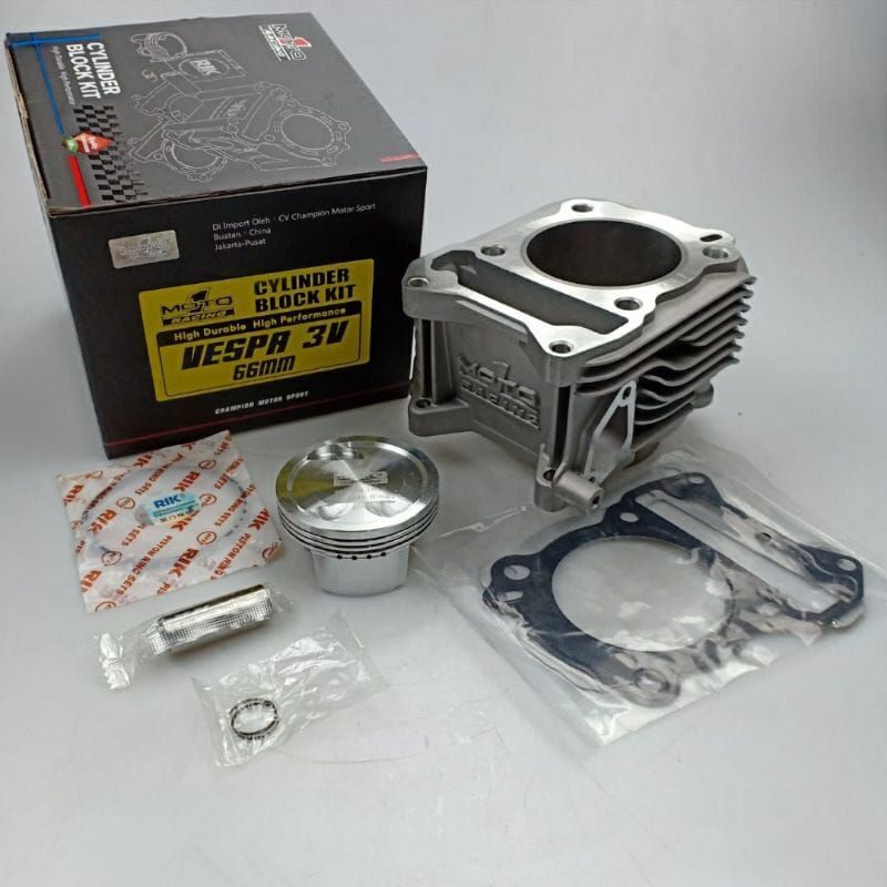 blok sher cylinder kit moto1 bore up buat motor Vespa 3v matic ukuran ...