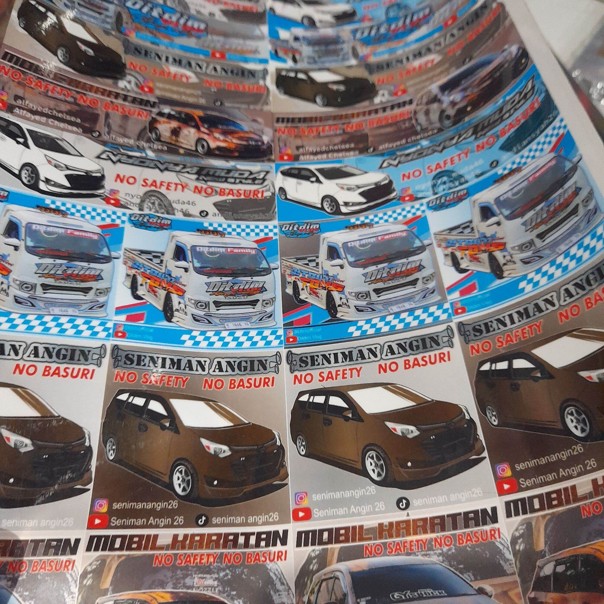STIKER DITDIM SENIMAN ANGIN BAHAN ORIGINAL ANTI AIR/ STIKER DITDIM ...