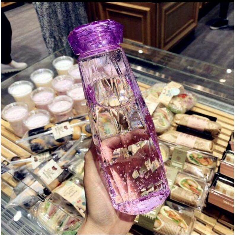 (FREE BUBLE) Botol Kaca Diamond / Botol Minum Kaca / Souvenir Ulang ...