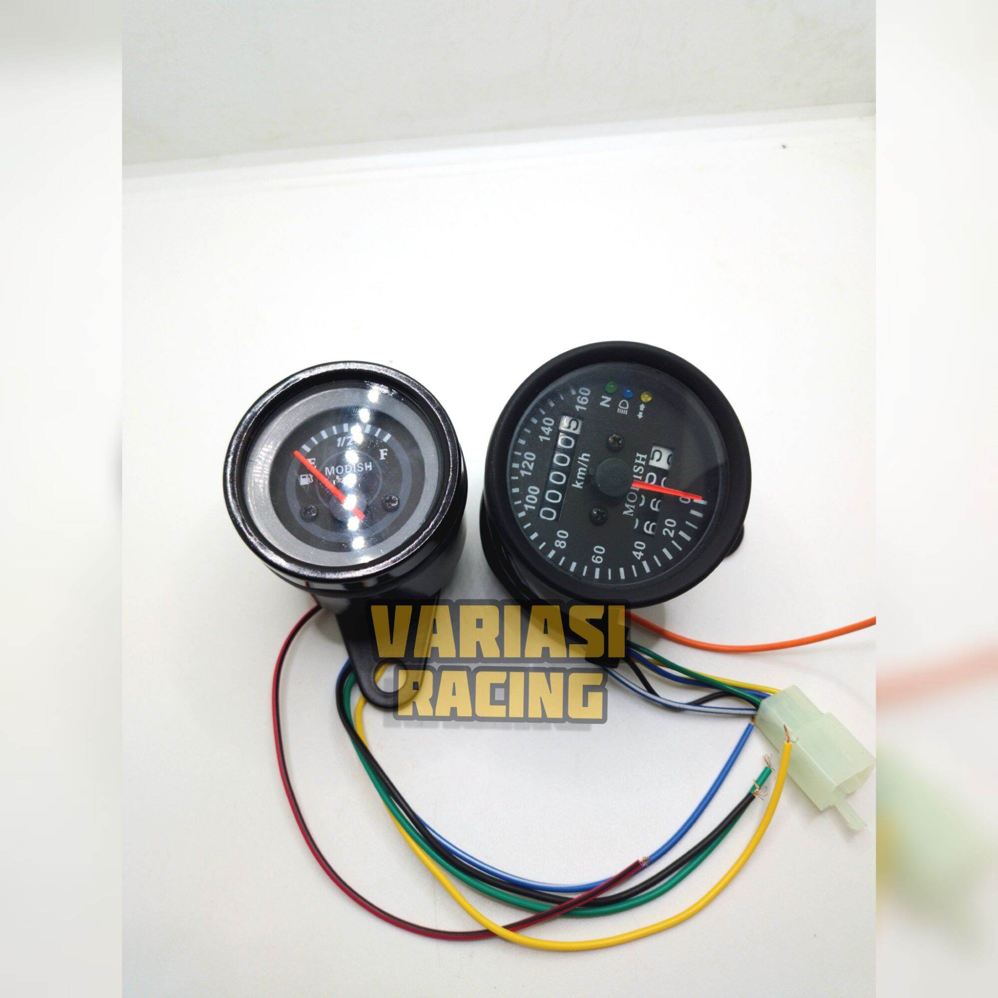 SPEEDOMETER/KILOMETER PLUS AMPER BENSIN VARIASI,MOTOR MODIFIKASI ...