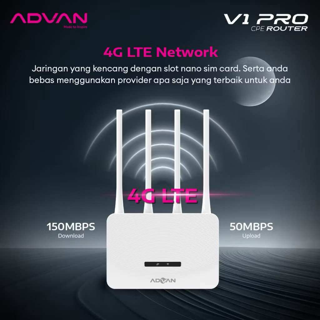 ADVAN CPE V1 Pro Modem + Wifi + Router + 4G LTE Unlock All Operator 4 ...