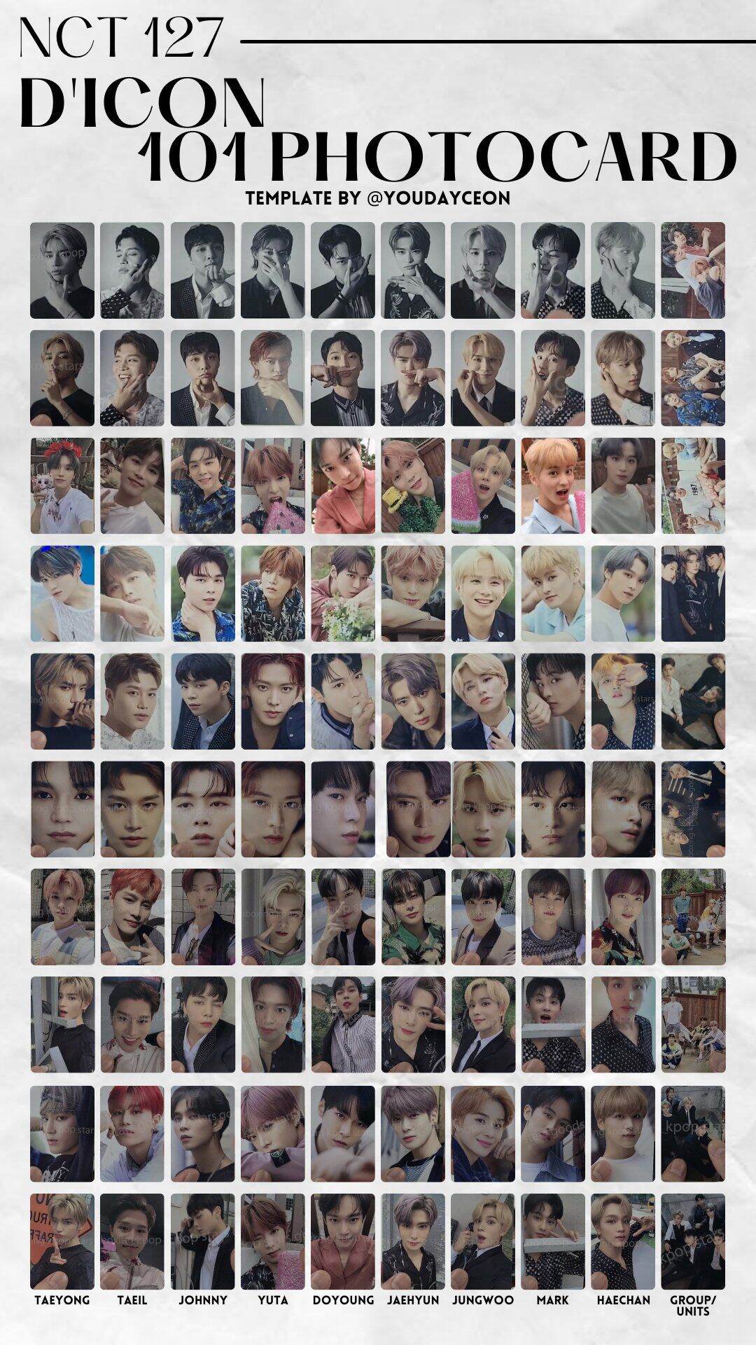 Random PC Photocard NCT official NCT DREAM NCT 127 WAYV DICON - kpop ...
