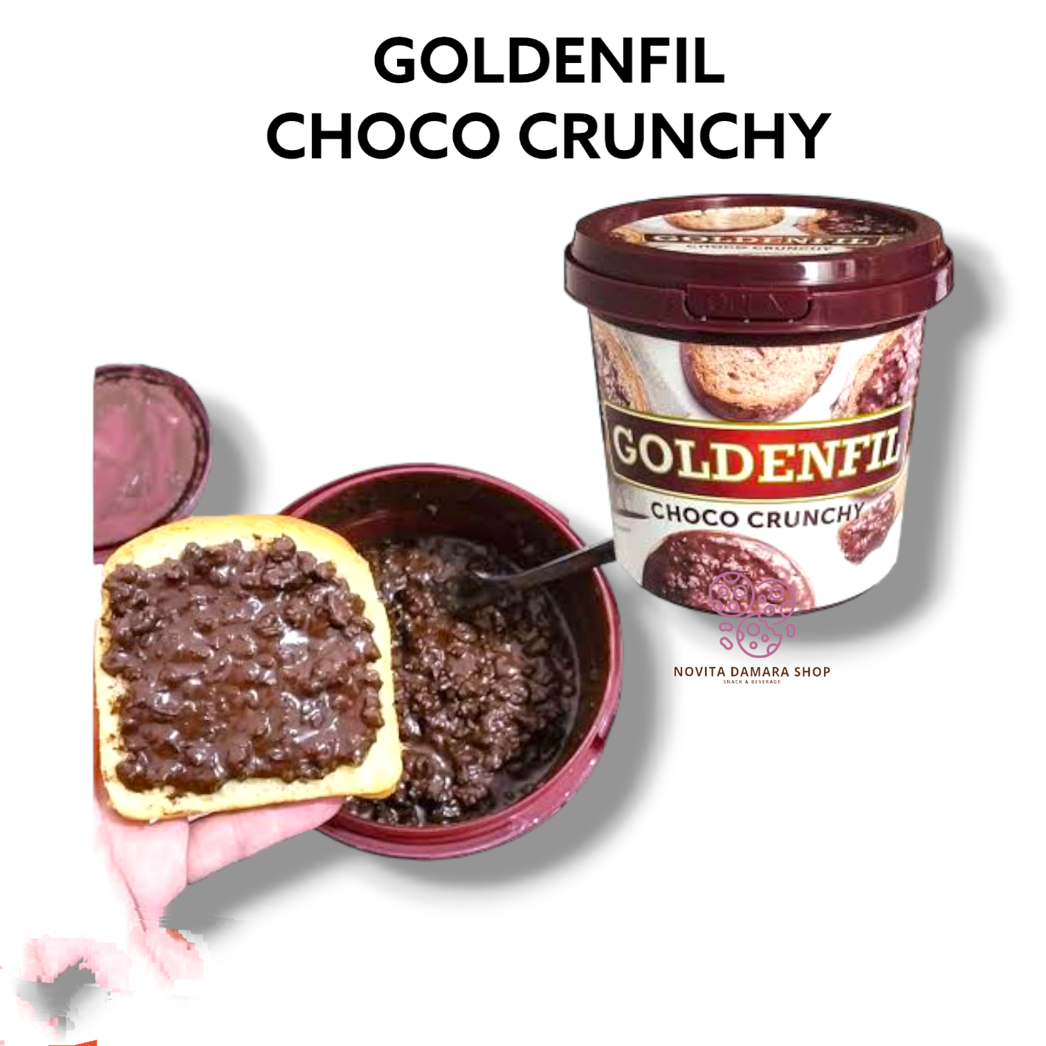 GOLDENFILL CHOCO CRUNCHY 1 TIMBA | Lazada Indonesia