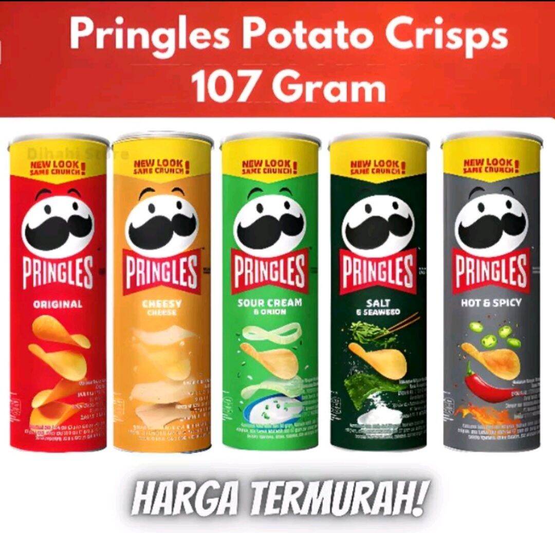 Pringles Potato Chip-Kripik Kentang 107 gram (ukuran besar) | Lazada ...