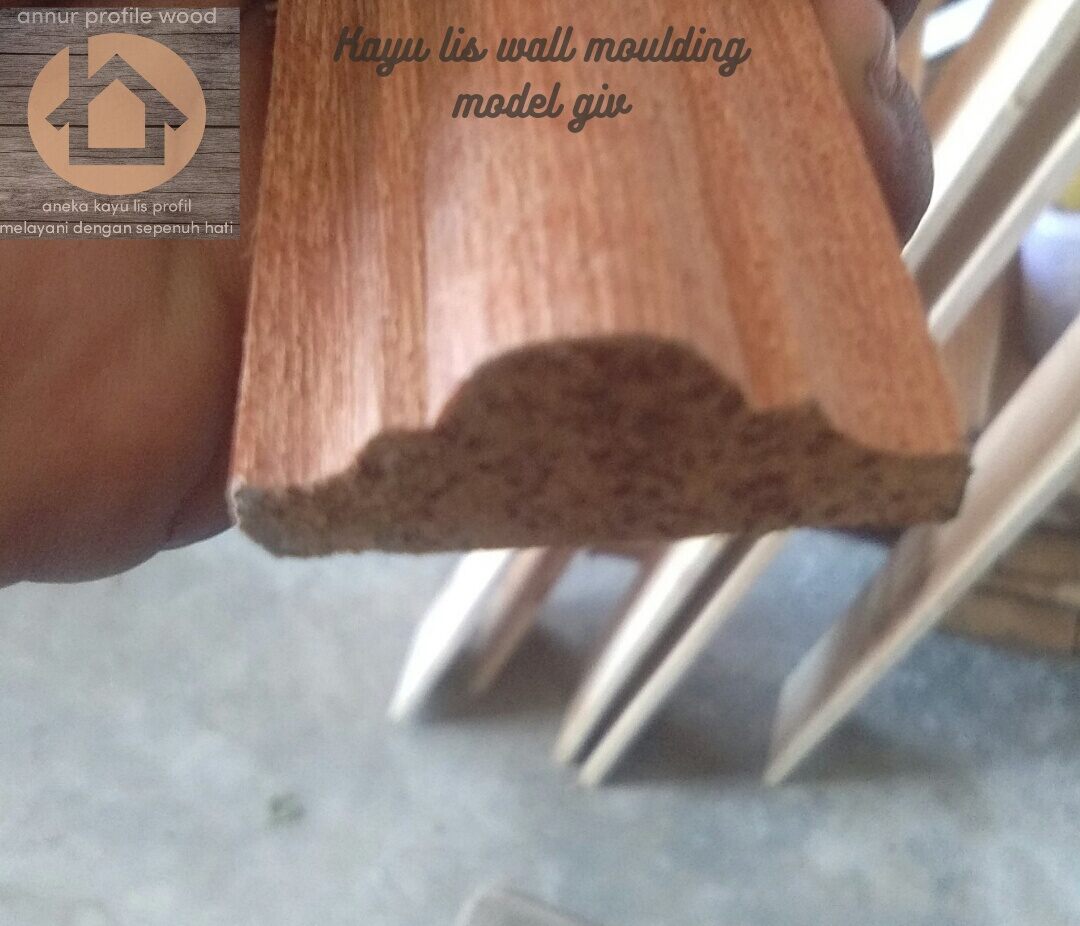 kayu lis wall moulding model giv ukuran 1,5 cm x 4 cm x 150 cm ...