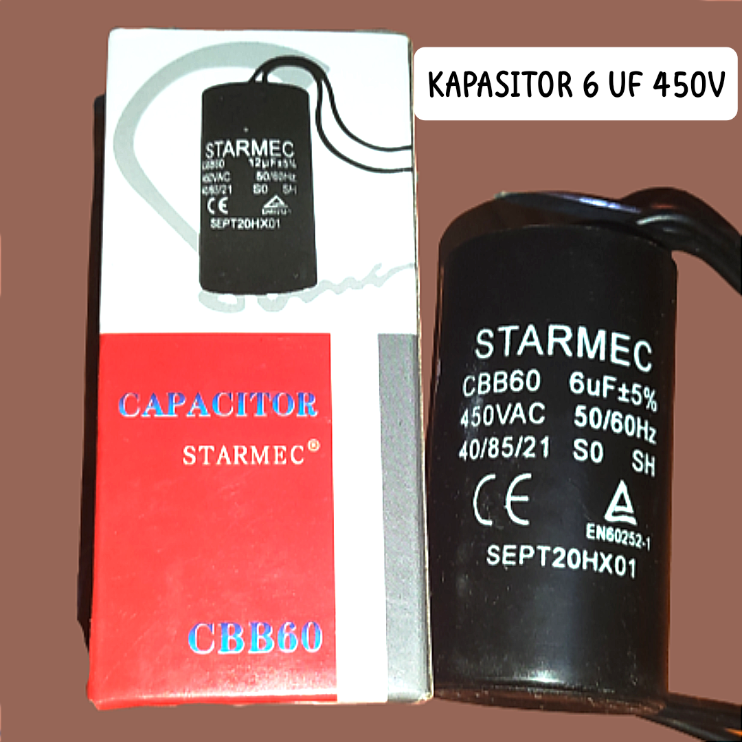 Kapasitor 6uf 450v Starmec | Lazada Indonesia