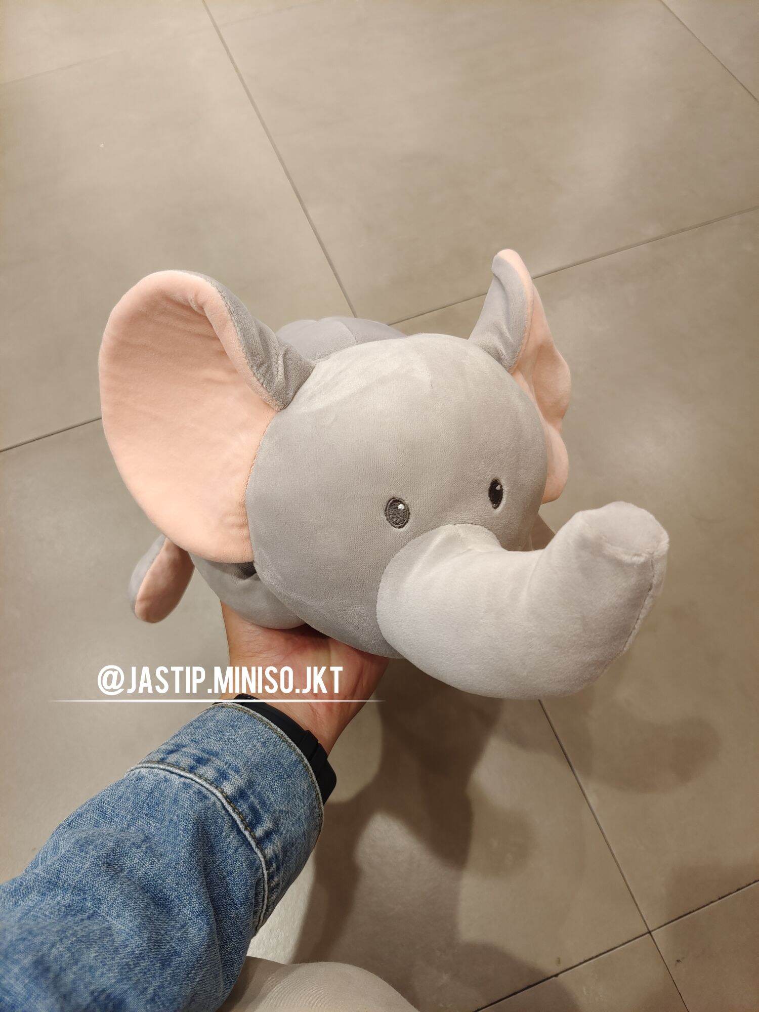 MINISO 🆕 Boneka Bantal HIPPO / GAJAH Bolak Balik (size 38cm) | Lazada ...