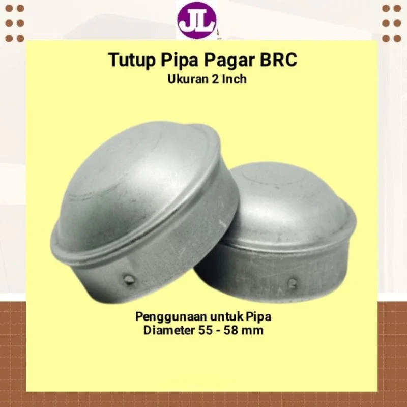 Tutup Pipa Pagar BRC Ukuran 2 Inch Dop Tutup Pipa Pagar BRC Ukuran 2 ... Tutup Pipa Pagar BRC Ukuran 2 Inch Dop Tutup Pipa Pagar BRC Ukuran 2 ...