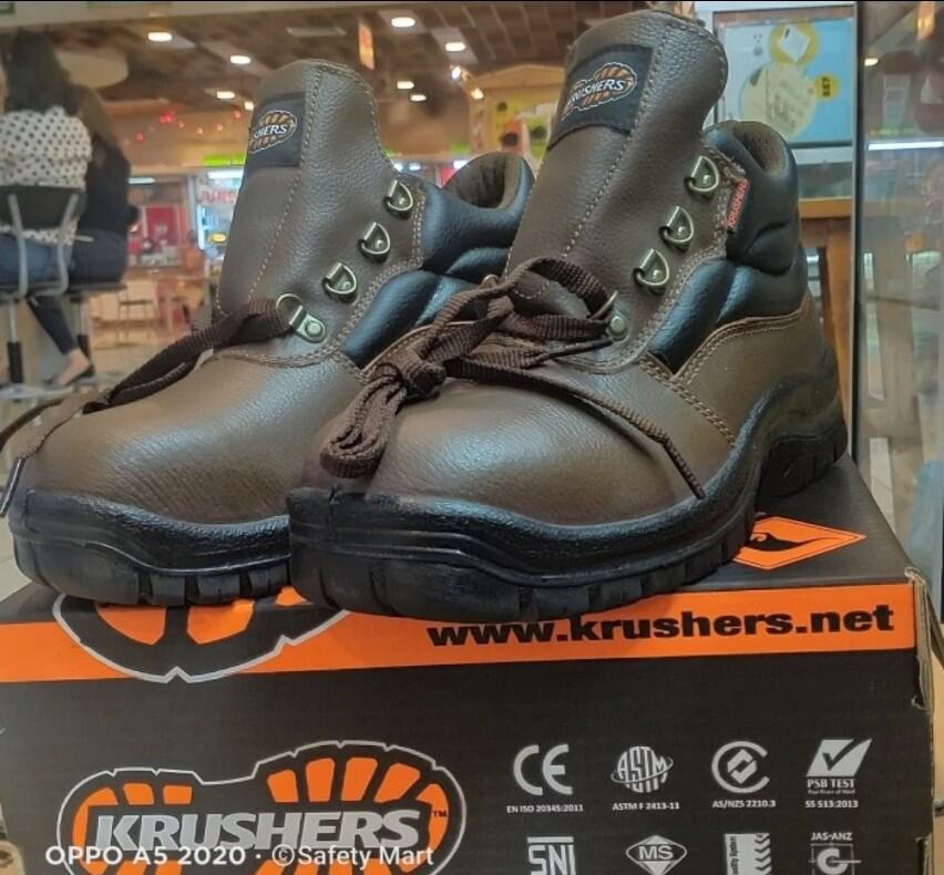 Krushers Florida Sepatu Safety Black Safety Shoes Krusher Brown ...
