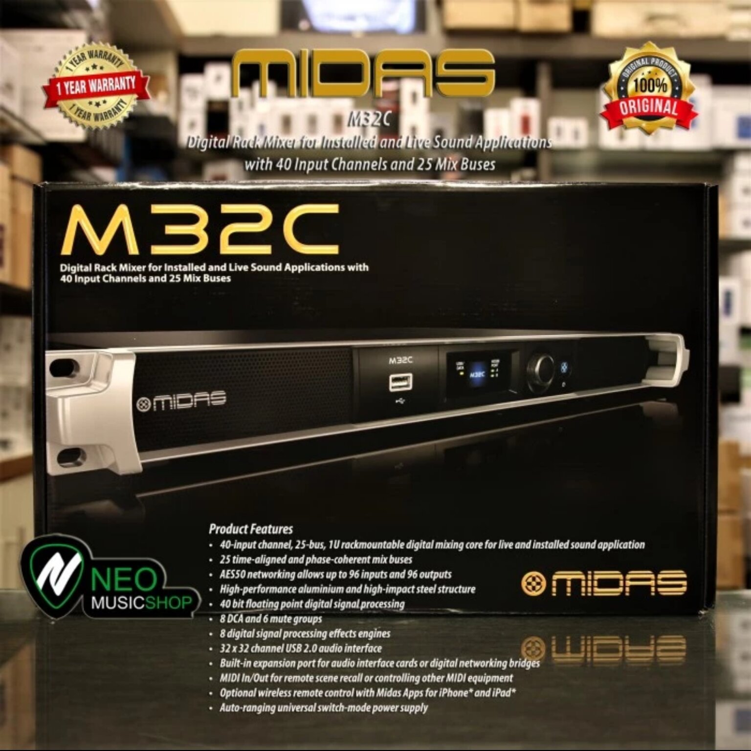 Midas M32C Digital rack mixer for installed and live sound | Lazada ...