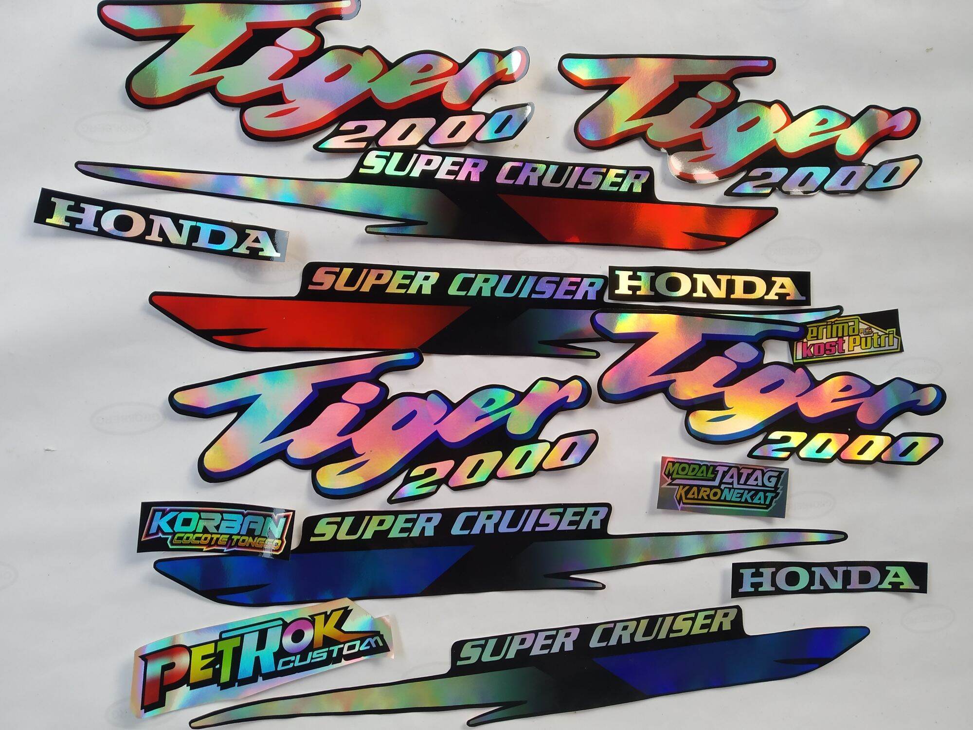 Striping Tiger 2000 Hologram Tiger Lama Super Cruiser Honda Tiger ...