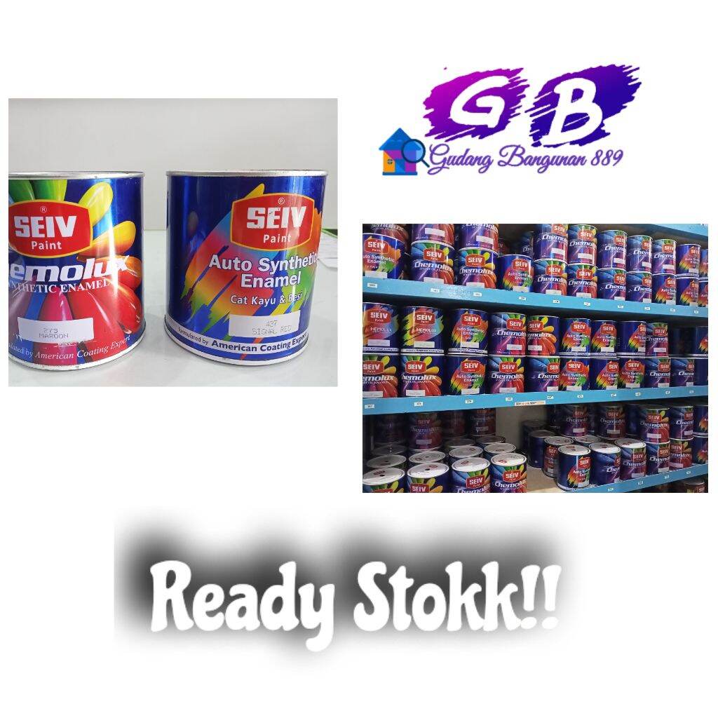 CAT SEIV PUTIH/SEIV SUPER WHITE 1KG/CAT MINYAK/SEIV CAT KAYU DAN BESI ...