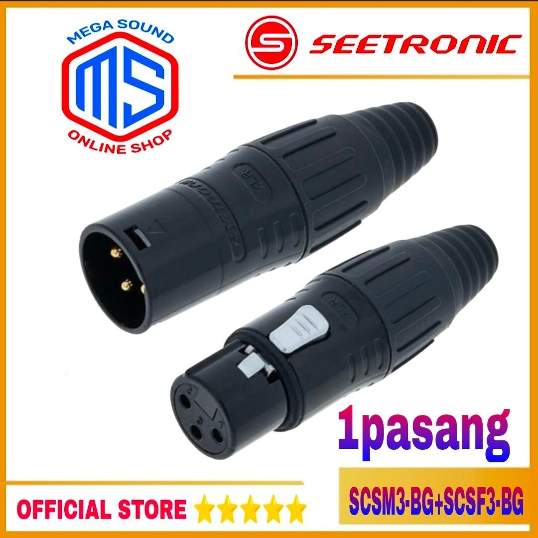 SEETRONIC Jack Canon Male + Female SCSM3-BG SCSF3-BG | Lazada Indonesia