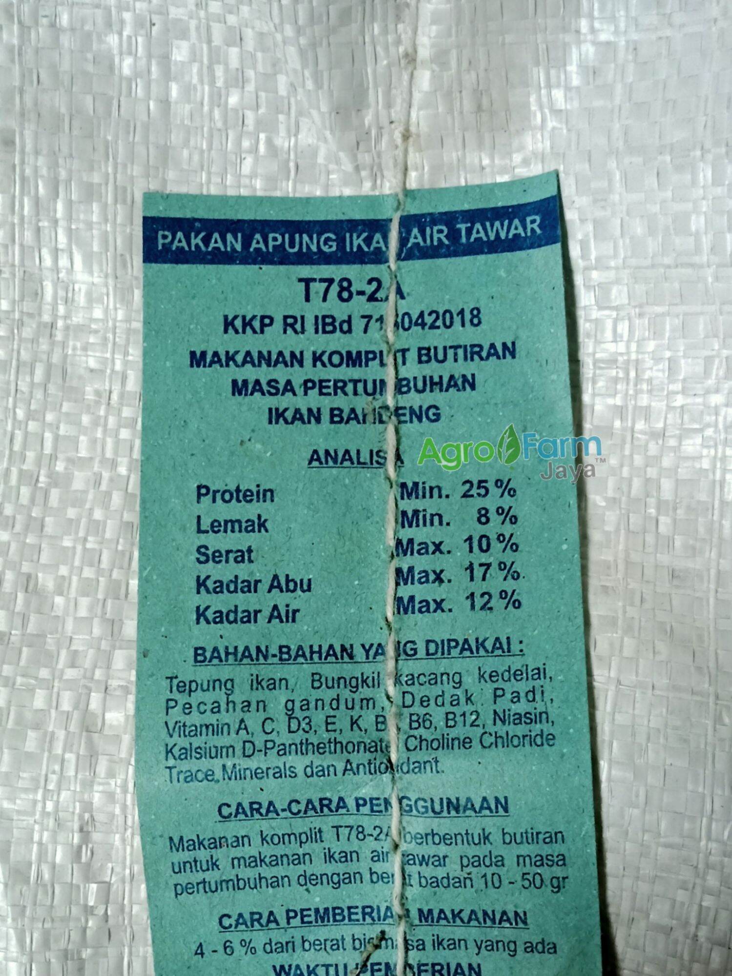 PAKAN PELET IKAN "TURBO T78-2A" Gurame,Nila,Mas,Bandeng Repack 10 Kg ...