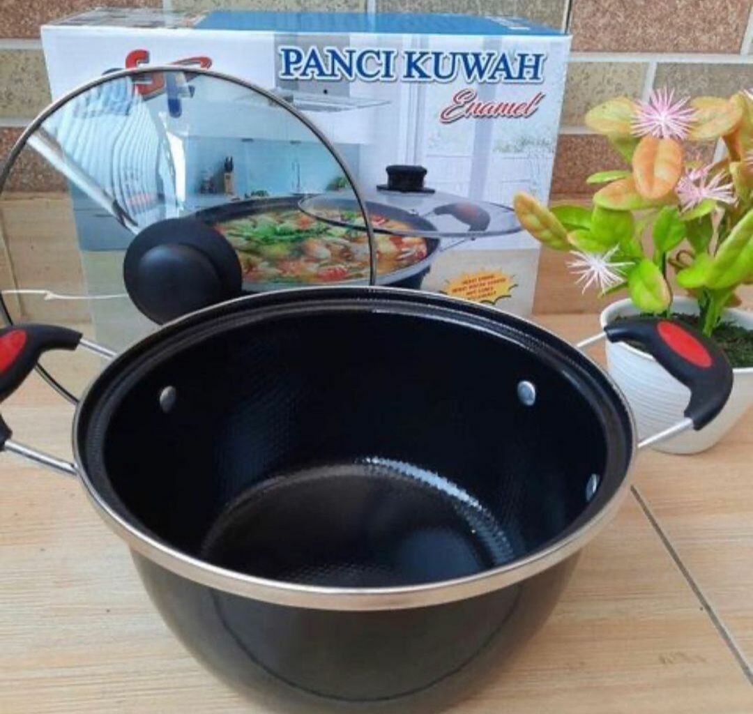 Panci Enamel 24 cm/ Panci Kuah | Lazada Indonesia